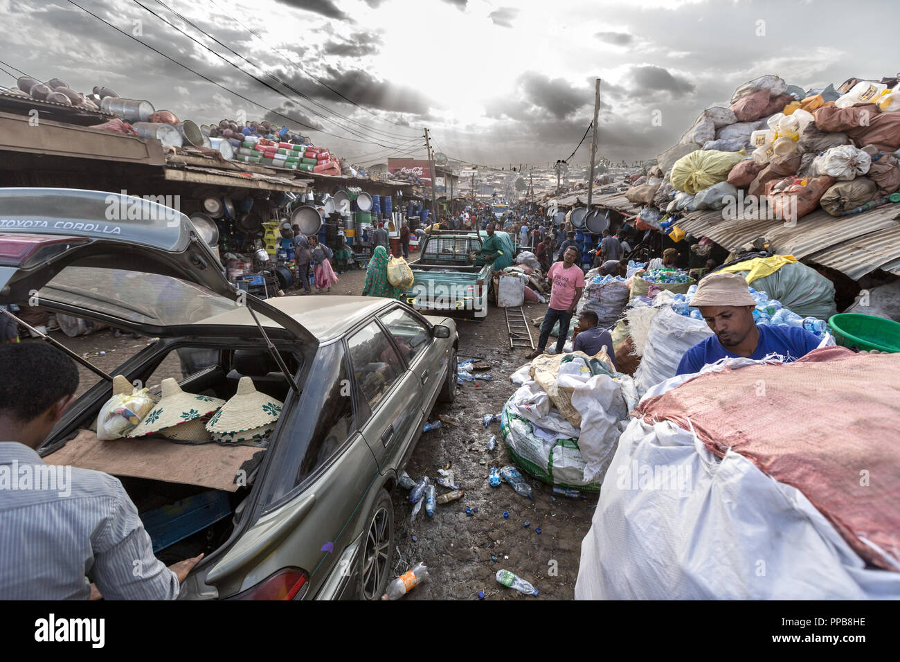 Addis Ketema aka Merkato, the largest African open air market. Addis ...