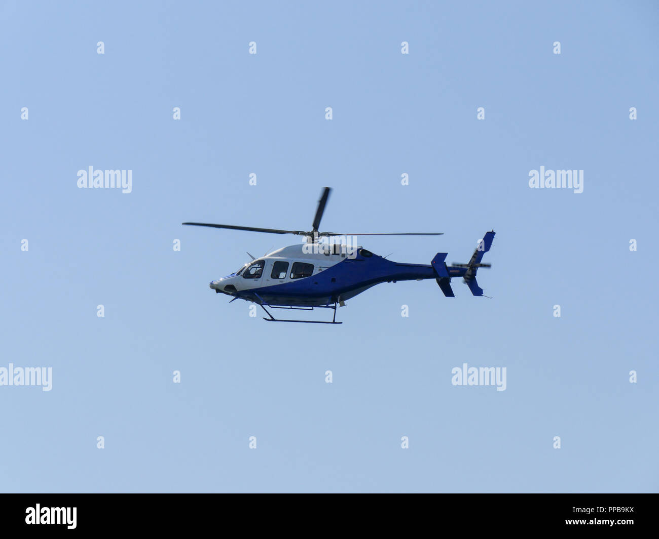 Helicopter in the sky Stock Photo - Alamy