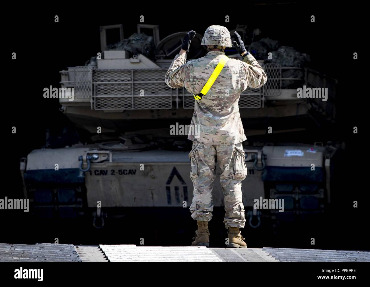 Romania (Aug. 20, 2018) A U.S. Army Soldier assigned to Bravo Company ...