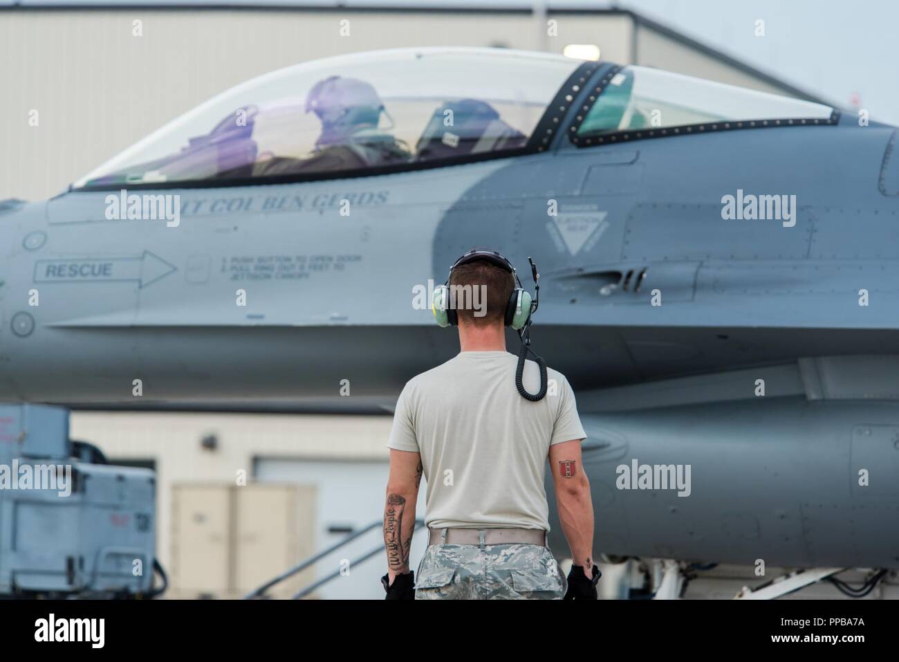 Senior Airman Ryan Kramer, a crew chief with the 115th Fighter Wing ...