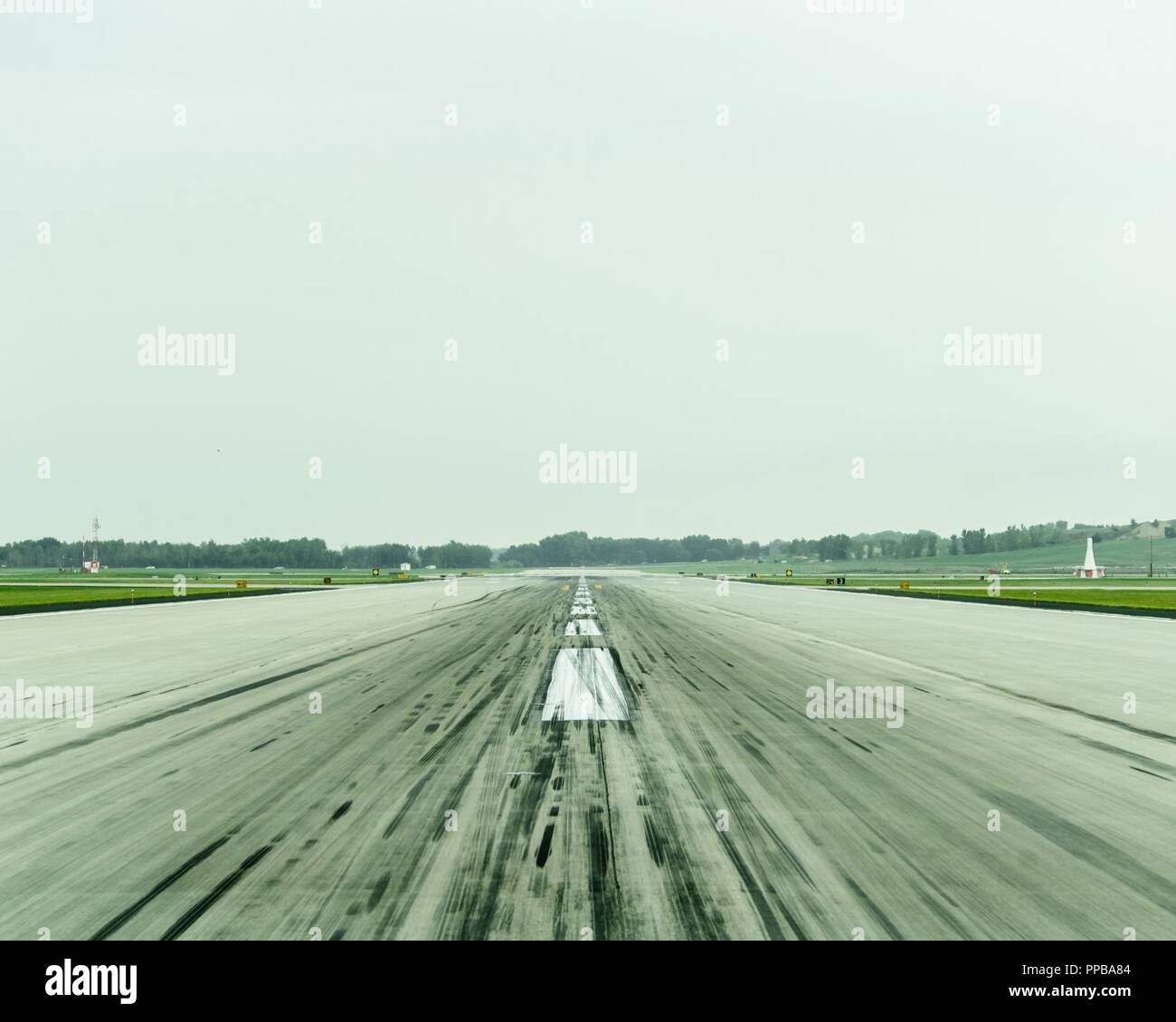 One of the runways at Truax Field, Wisconsin, August 15, 2018 Stock ...