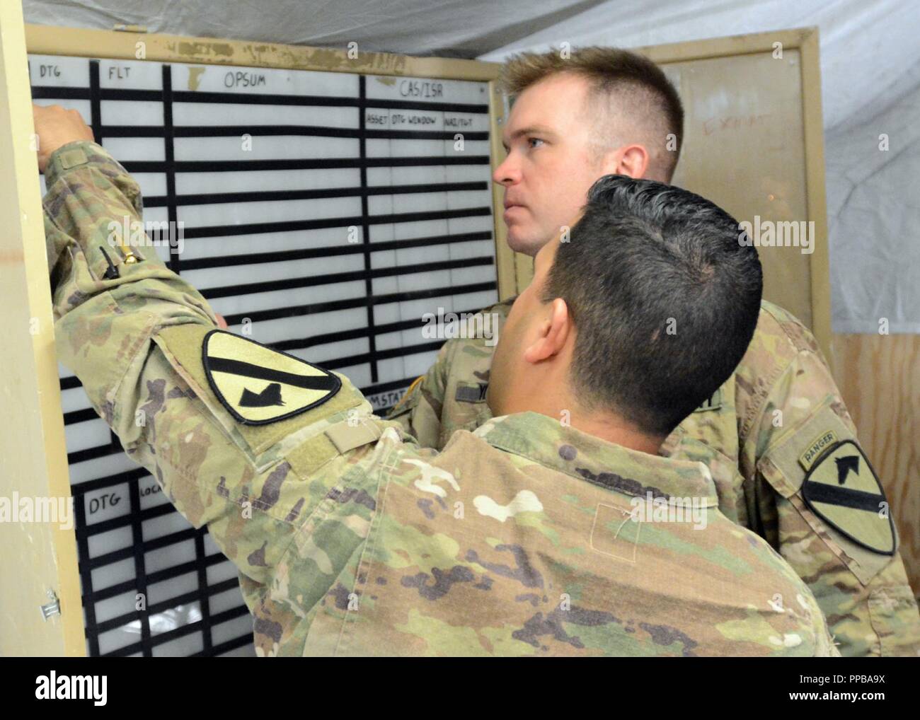 Warrant Officer Carlos Vega, the human resource technician for 1st ...