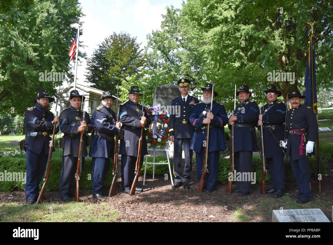 Company A, 1st Battalion 19th US Infantry Living Historians, reenactors ...