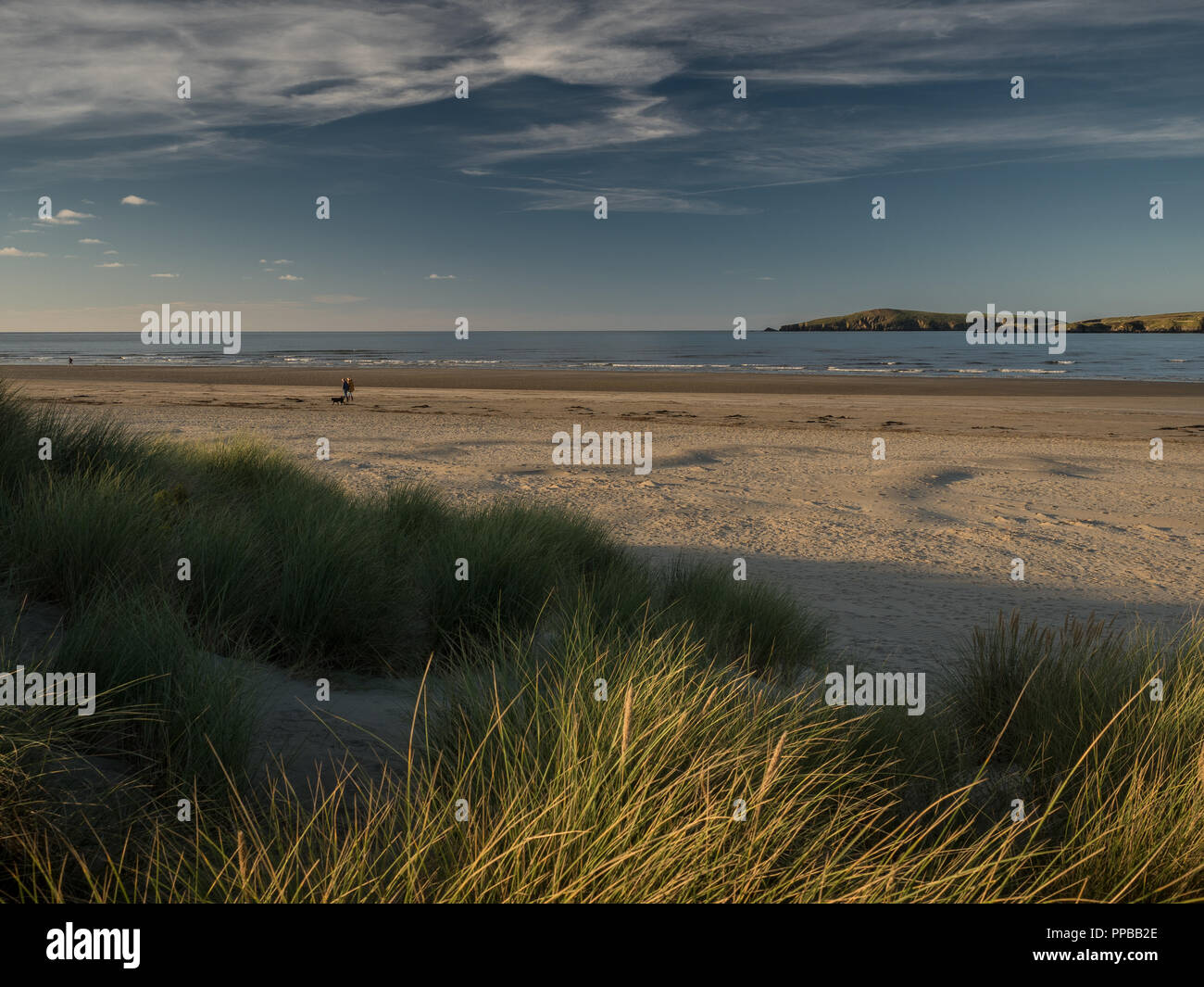 West wales beach poppit sands hi-res stock photography and images - Alamy