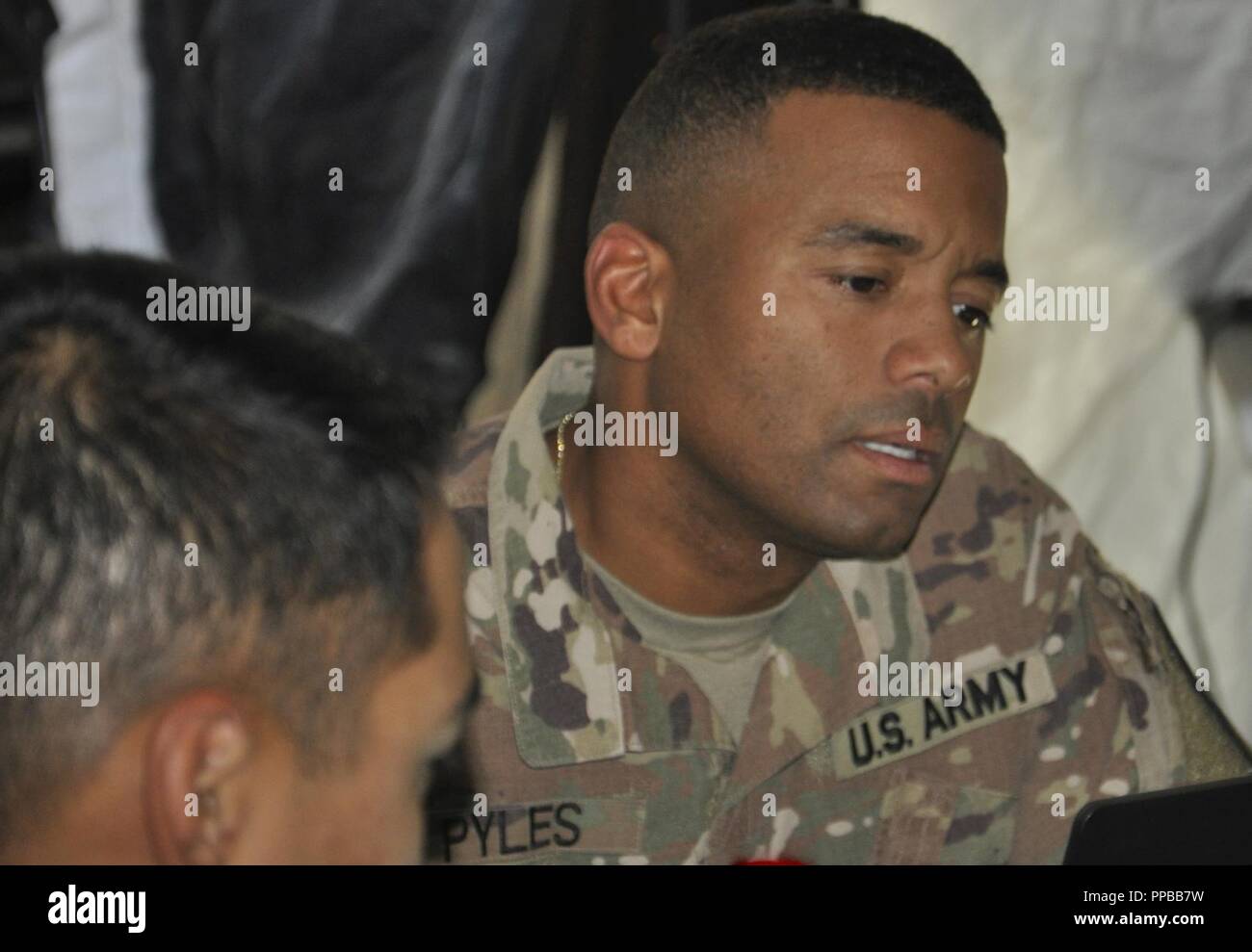 U.S. Army Maj. Steven Pyles, executive officer for the 2nd Battalion ...