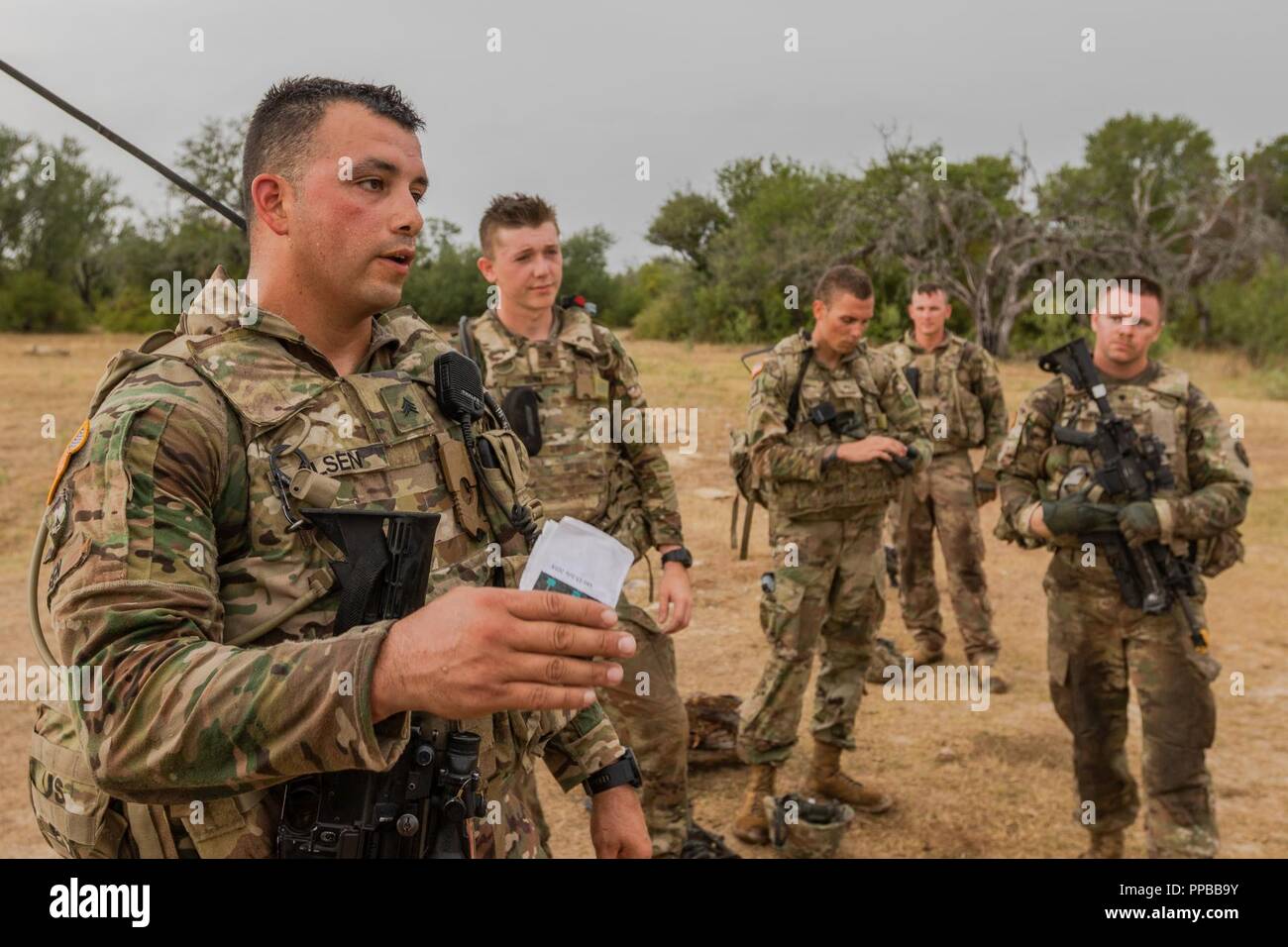 U.S. Army Sgt. Terrill Olsen, a Task Force Raider infantrymen from ...