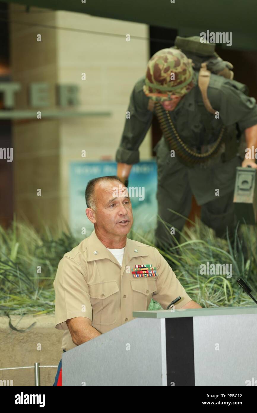 U.S. Marine Corps Lt. Col. Richard Owens, program executive officer ...