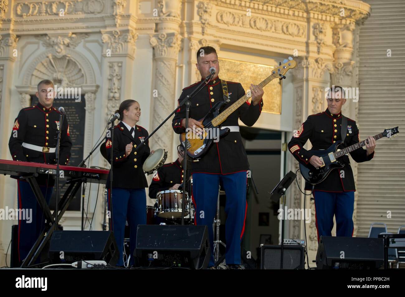 Marines with Marine Band San Diego Rock Band, Service Company ...