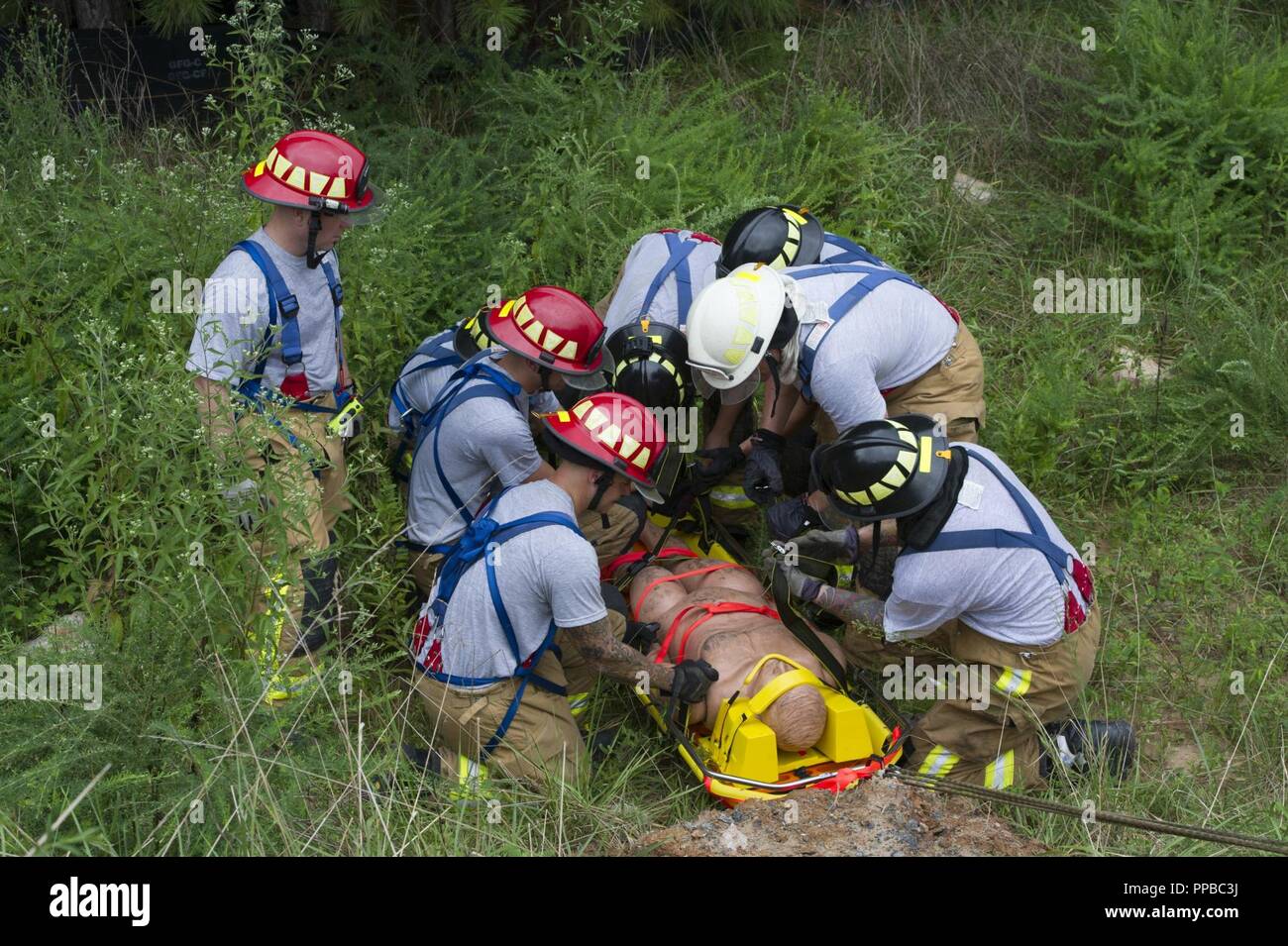 Firefighters with the 446th Civil Engineer Squadron from Joint Base ...