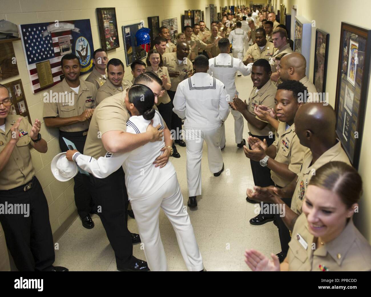 PENSACOLA, Fla. (August 17, 2018) The graduating classes of the Navy ...
