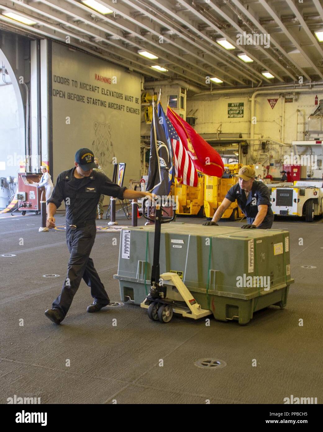 SAN DIEGO (Aug. 22, 2018) Aviation Ordnanceman 3rd Class Joshua Dean ...