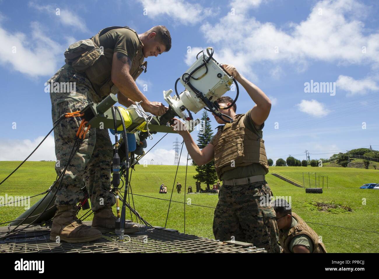 Lance Cpl. Justin Simmons, left, and Lance Cpl. Austin Ruckle, right ...