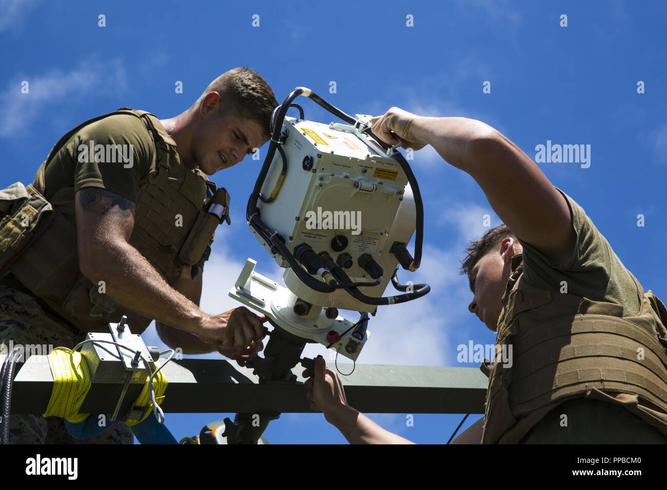 Lance Cpl. Justin Simmons, left, and Lance Cpl. Austin Ruckle, both ...