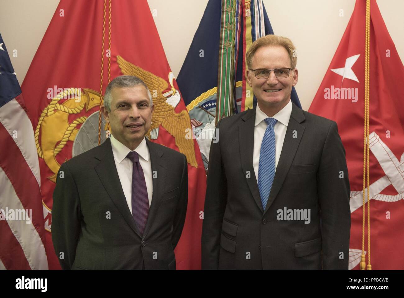 WASHINGTON (Aug. 22, 2018) Under Secretary of the Navy Thomas B. Modly ...