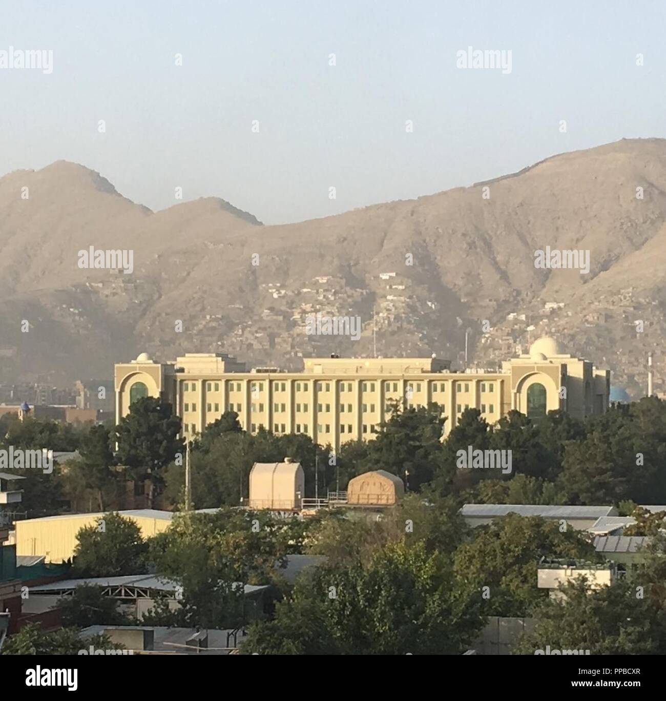 KABUL, Afghanistan (August 23, 2018) - The sun rises over the Afghan ...