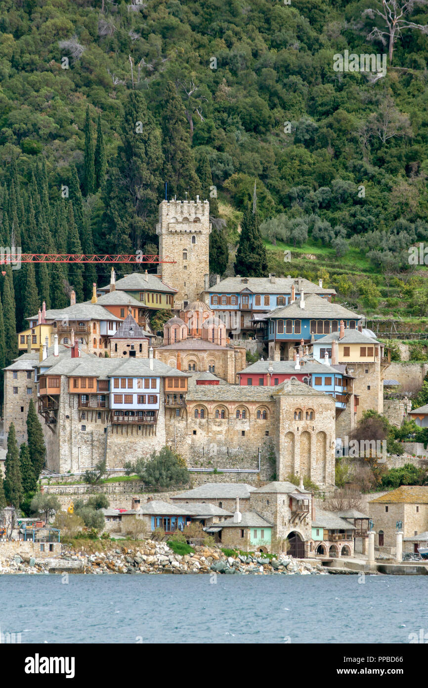 Docheiariou (Dochiariou) monastery at Mount Athos in Autonomous ...