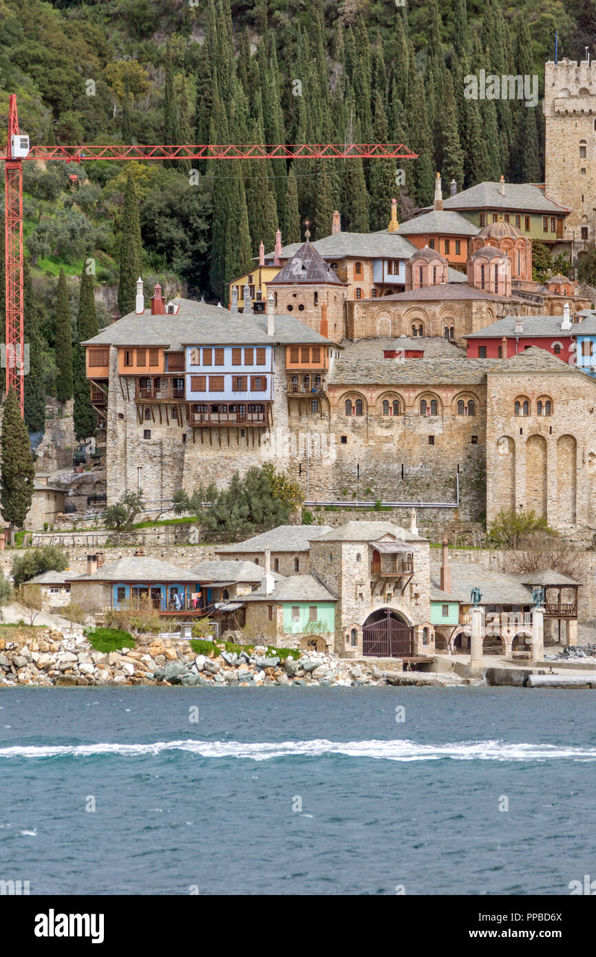 Docheiariou (Dochiariou) monastery at Mount Athos in Autonomous ...