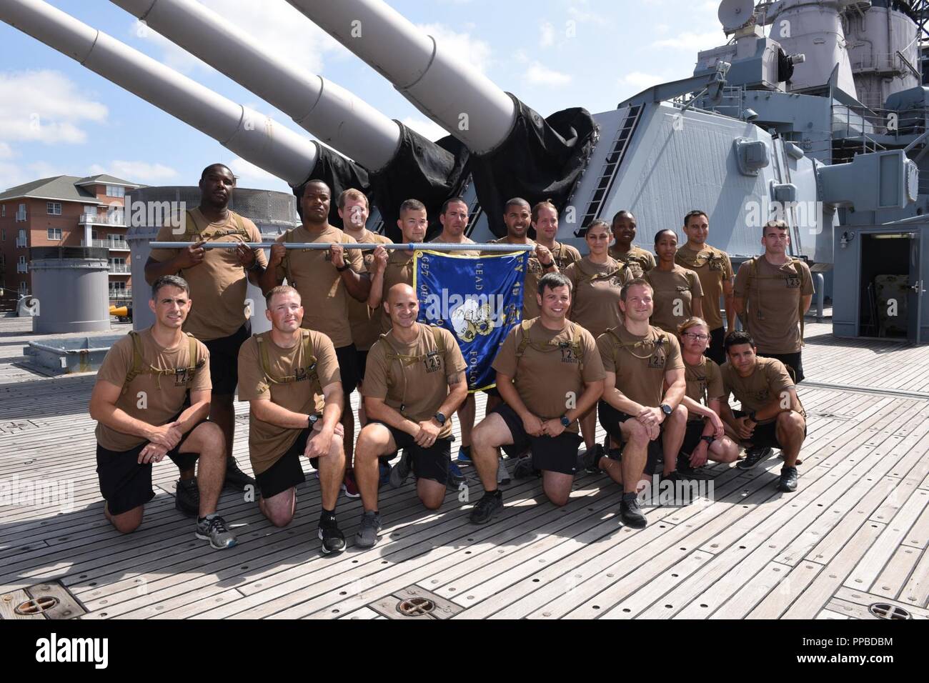 CPO Selectees from the Naval Special Warfare Group Two, pose for a ...