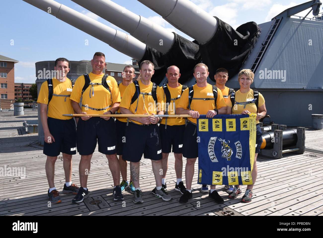 CPO Selectees from the US Naval Academy, pose for a group picture ...