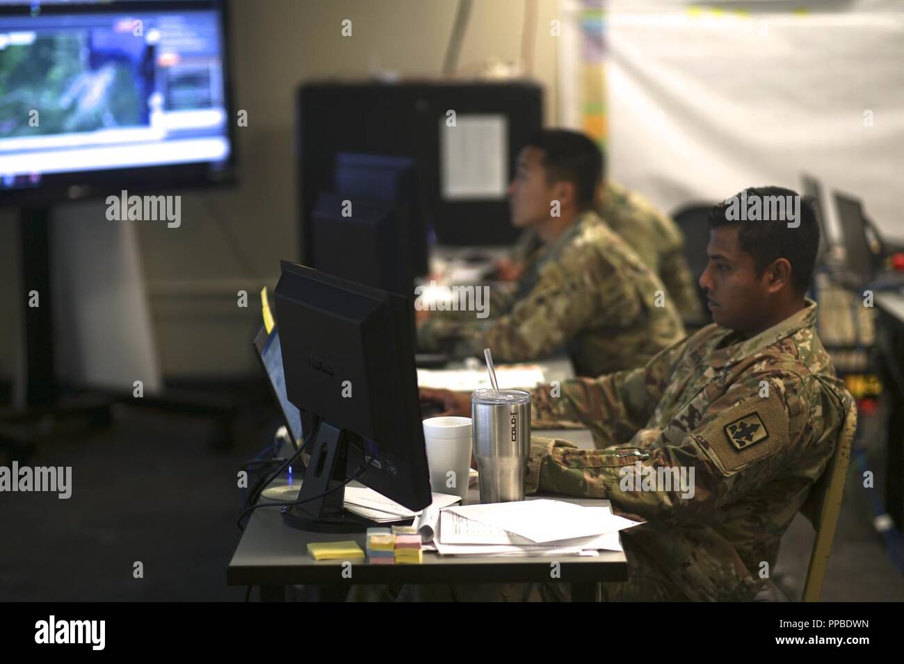 Hawaii Army National Guard Soldiers embedded with the Task Force Five-O ...
