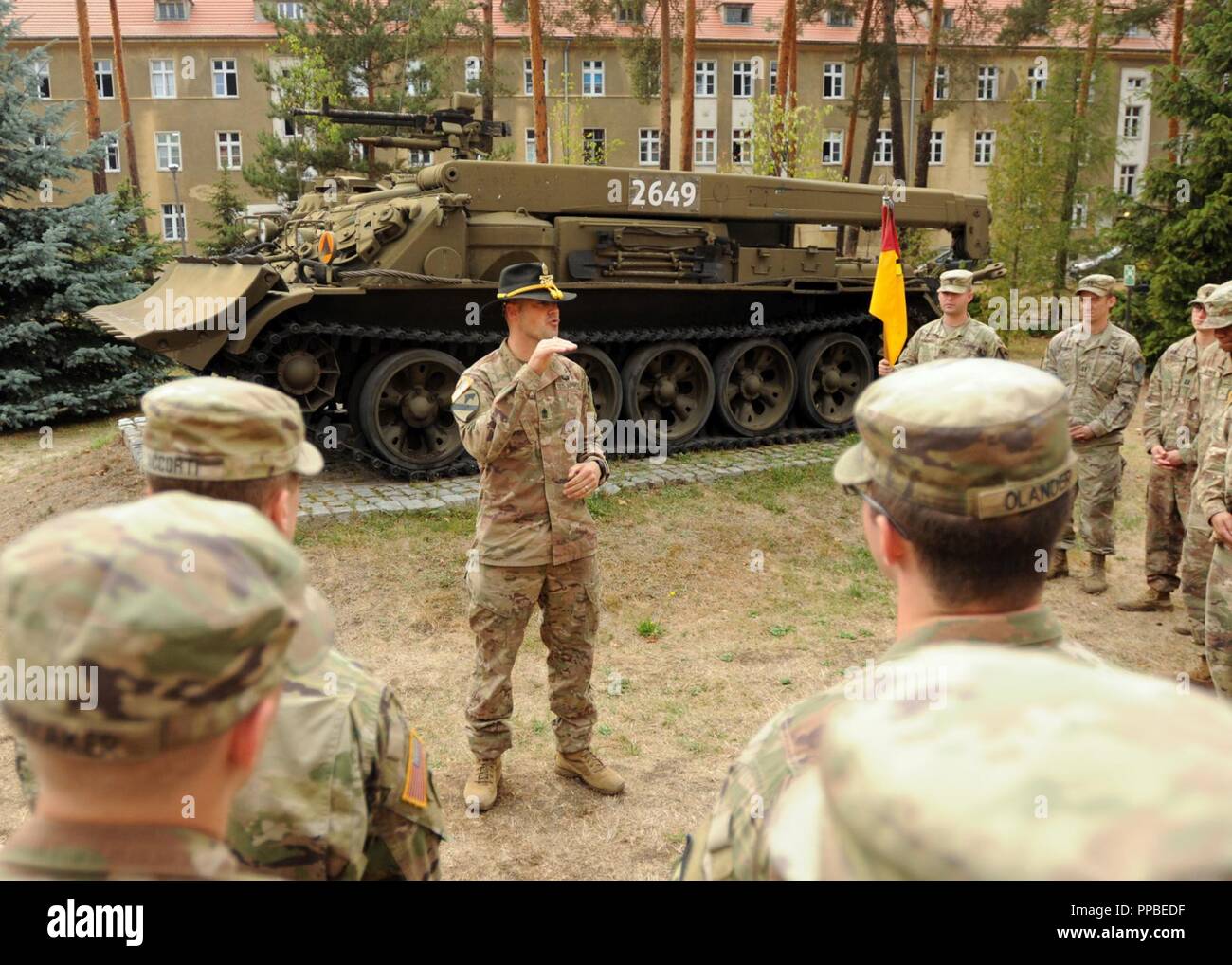 U.S. Army 1st Sgt. Andrew O'dell, the first sergeant of the ...