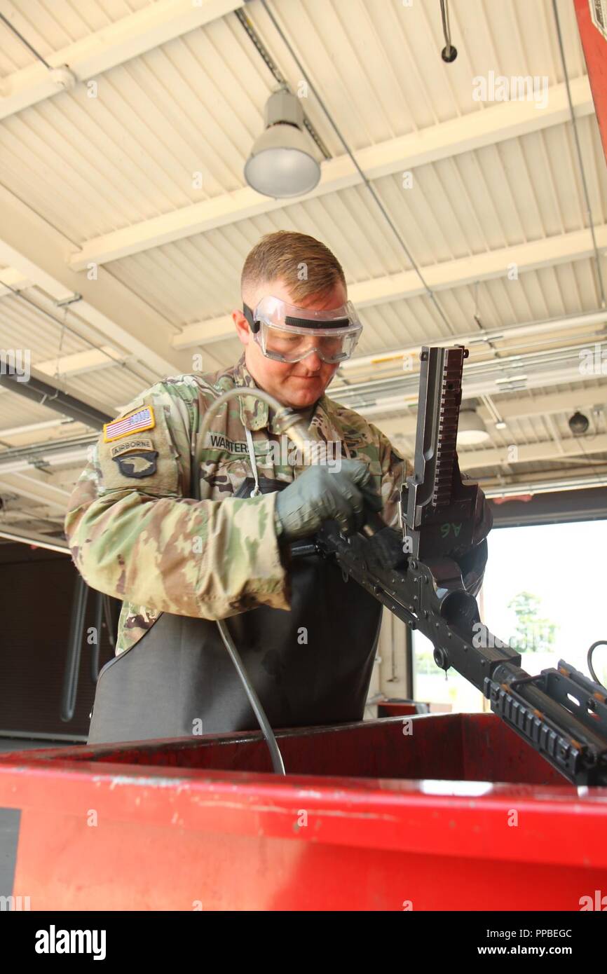 1st Sgt. Zachary Waters, Alpha Company, 490th Civil Affairs Battalion, based in Grand Prairie ...