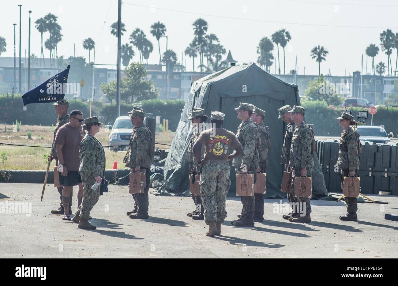 PORT HUENEME, Calif., (August 24, 2018) Chief petty officers (CPO) and ...