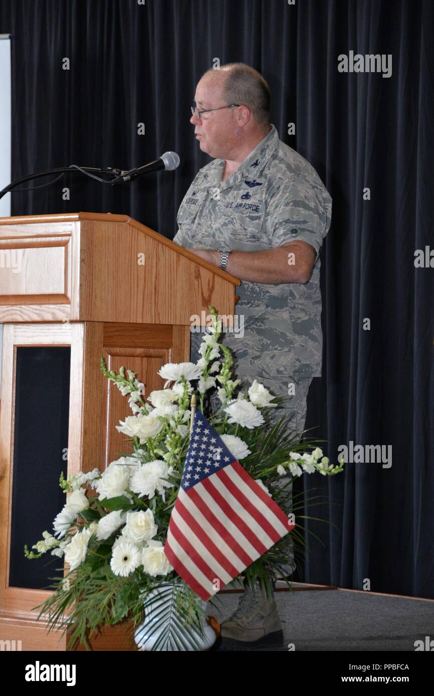 U.S. Air Force Colonel Christopher R. Alderdice, commander, 181st ...