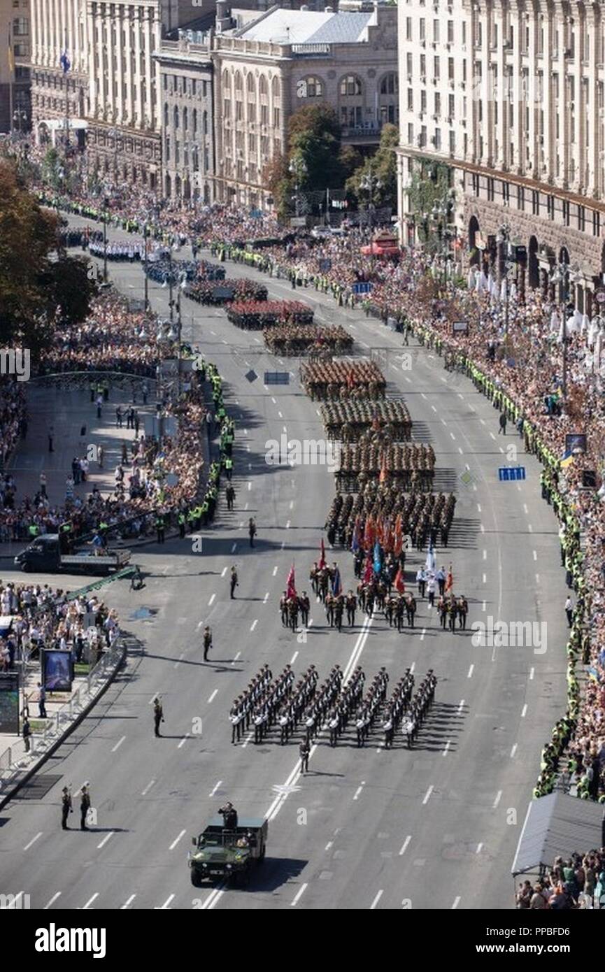 The Ukrainian Independence Day parade in Kyiv, Ukraine, Aug. 24 Stock ...
