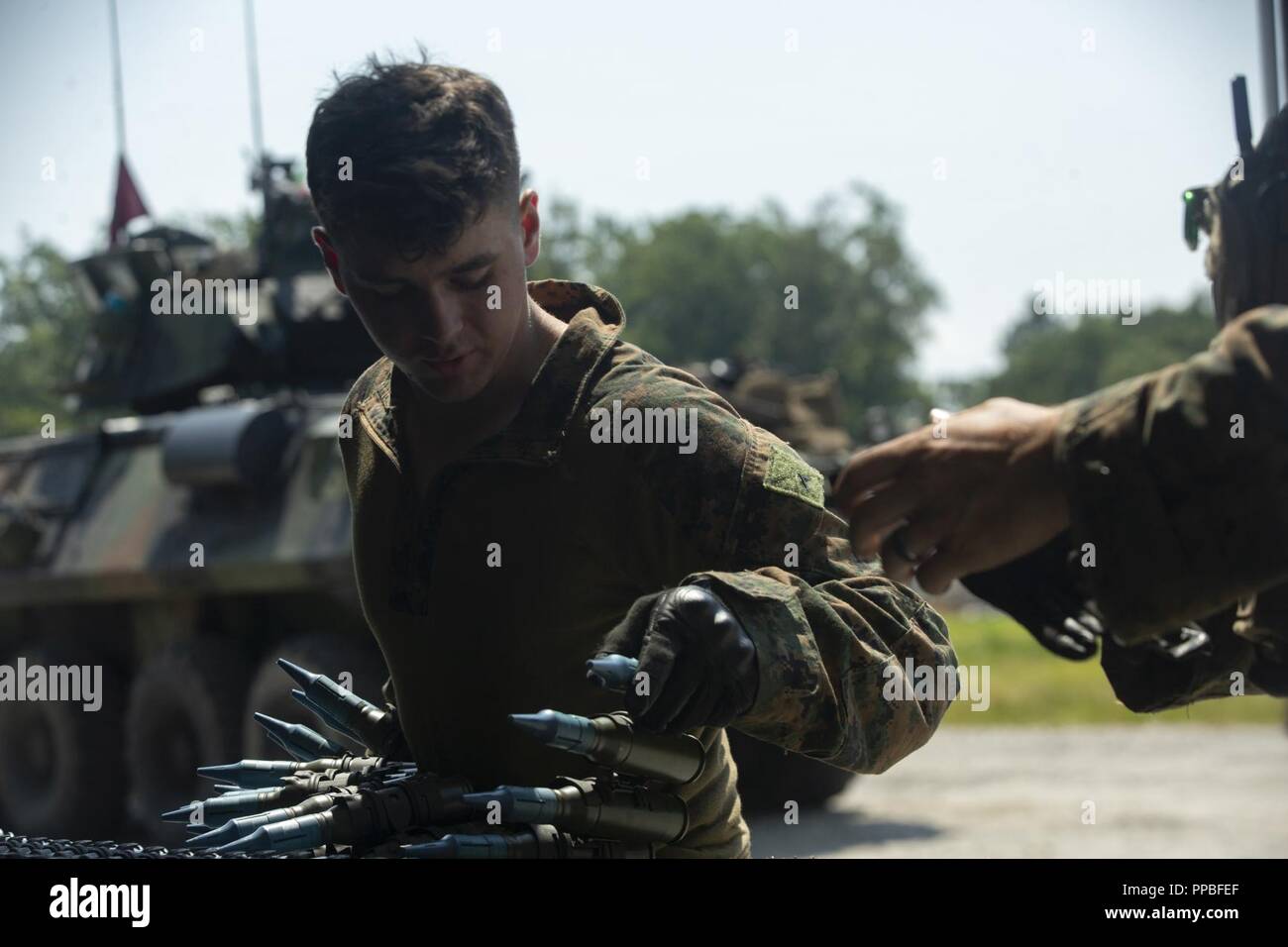 U.S. Marines with Company A., 2nd Light Armored Reconnaissance ...