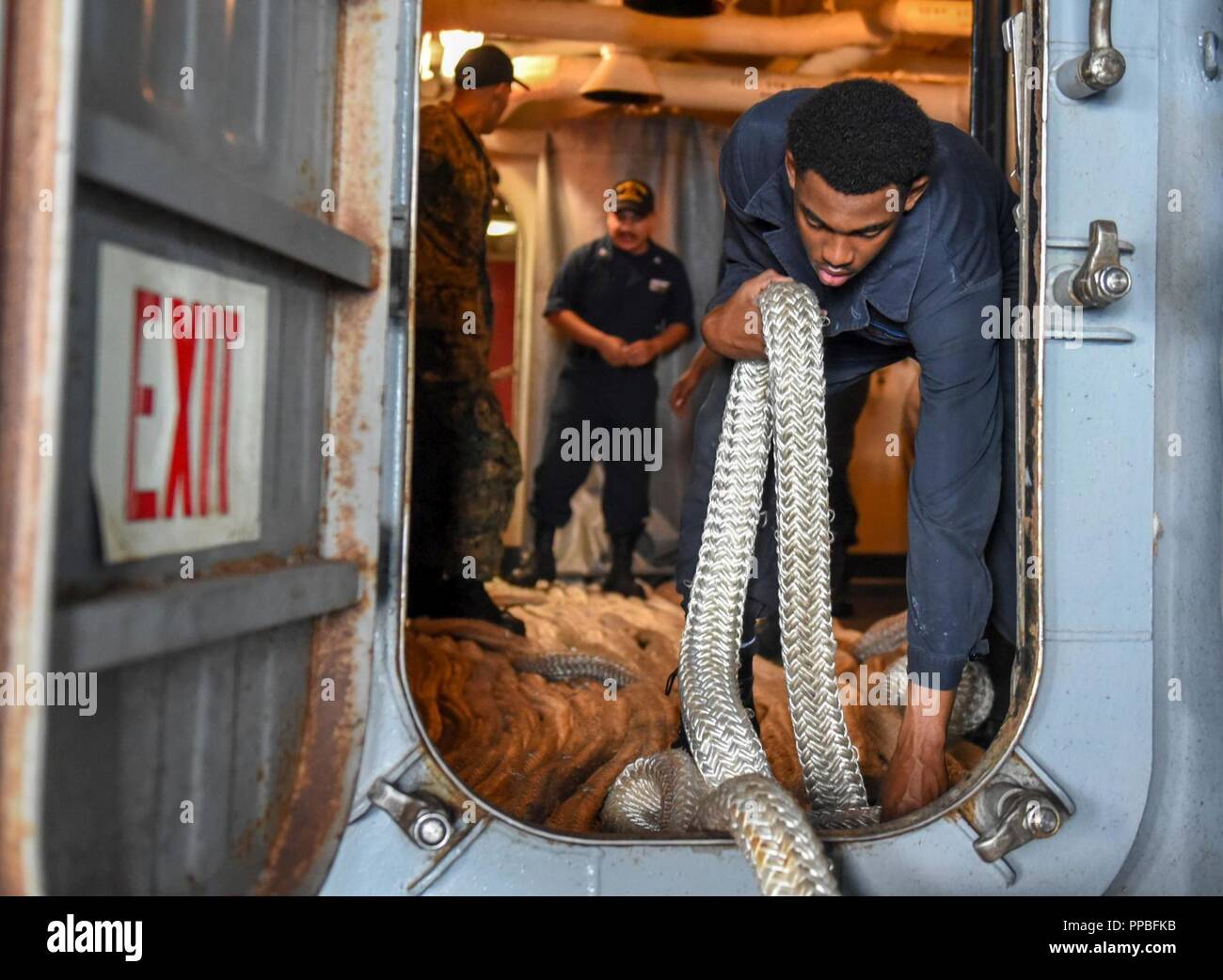 NORFOLK, Va. (Aug. 25, 2018) Aviation Machinist's Mate Airman Mark ...