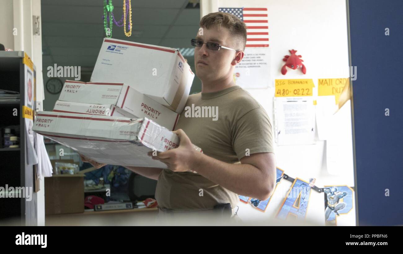U.S. Army Spc. James Day, a human resources specialist with the 151st ...
