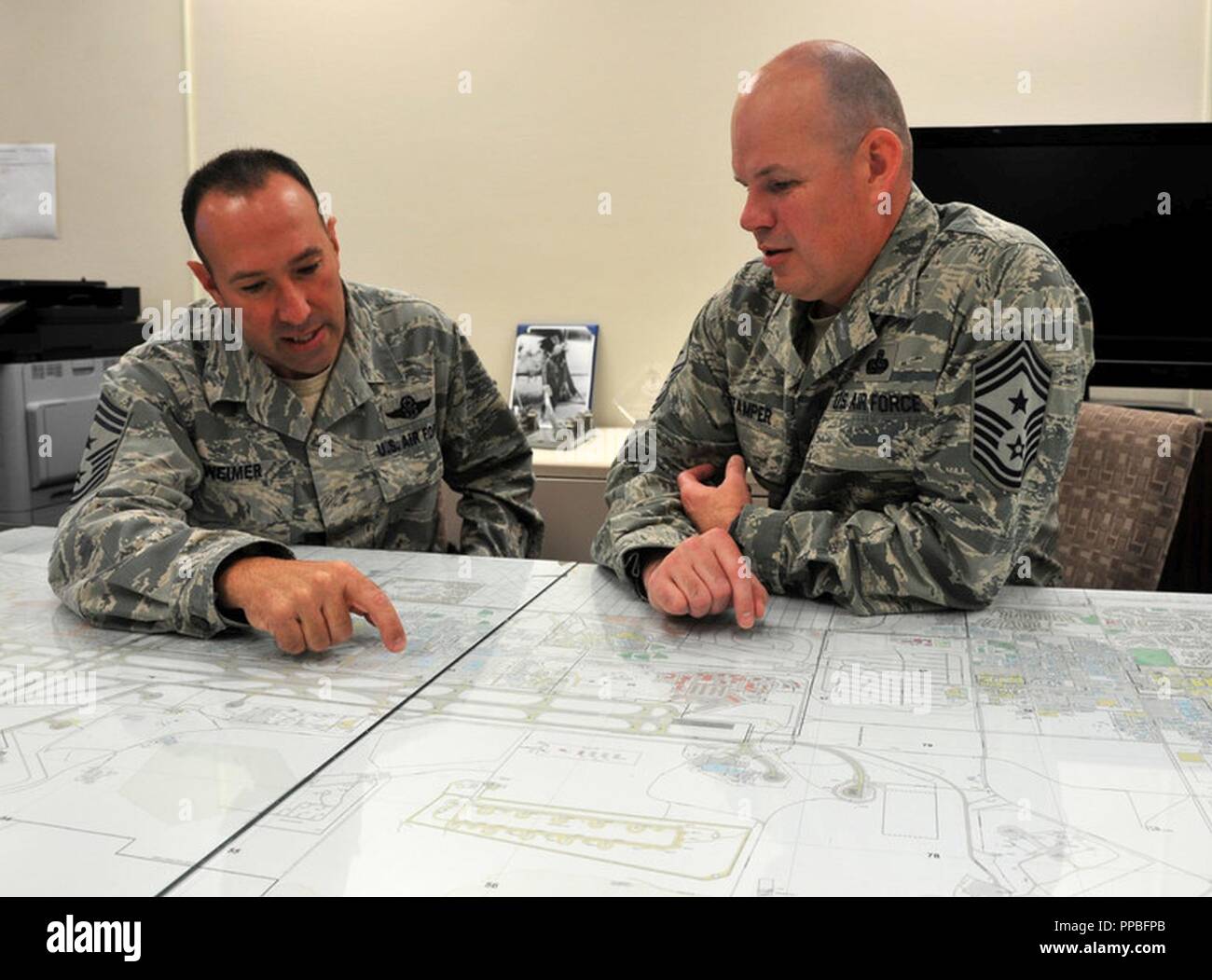 Command Chief Master Sgts. Daniel Weimer, 58th Special Operations Wing ...