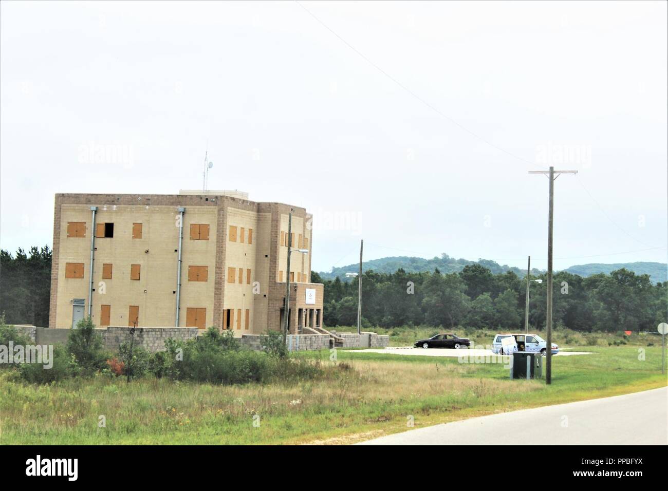 An exterior view of an area of the Fort McCoy Combined Arms Collective ...