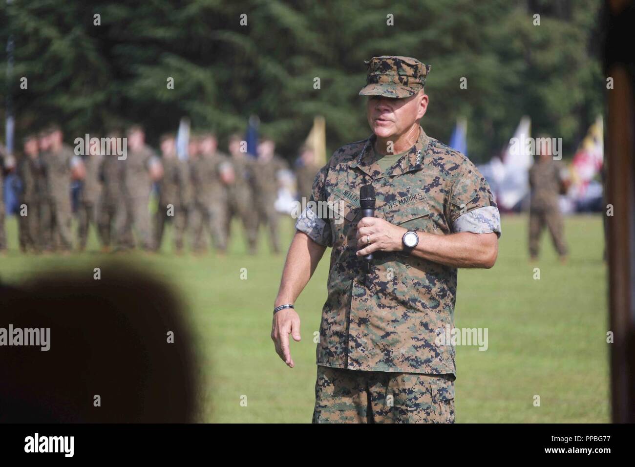 Commandant of the U.S. Marine Corps Gen. Robert B. Neller speaks during ...