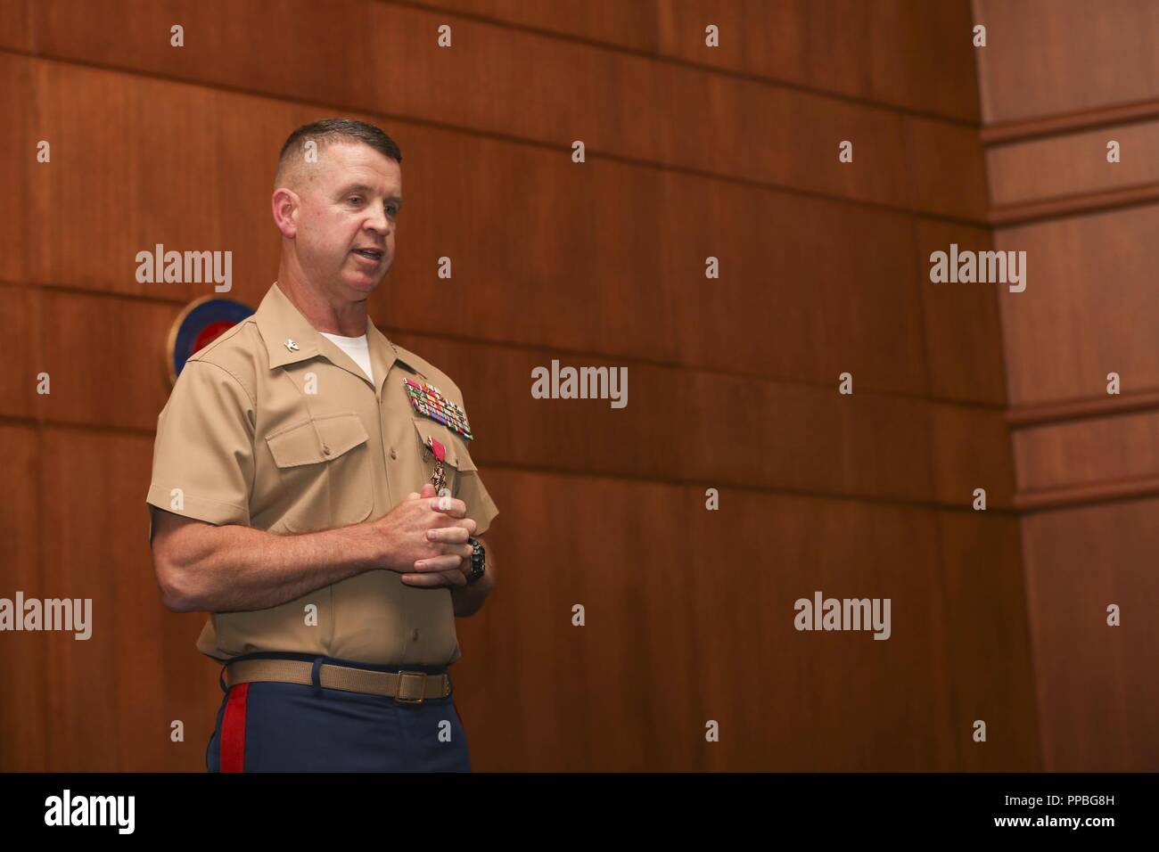 U.S. Marine Corps Col. Wayne A. Sinclair, director, School of Advanced ...