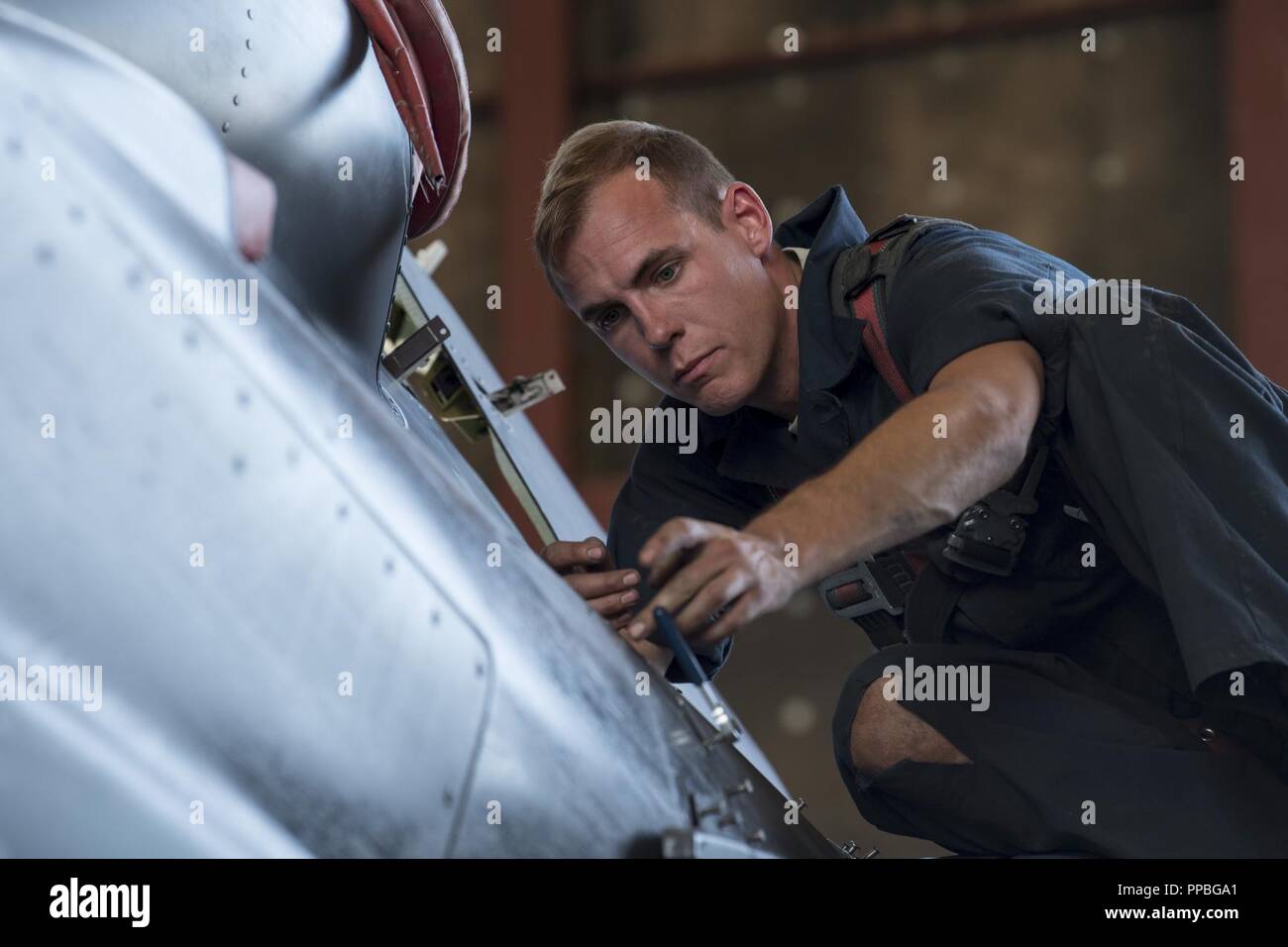 Staff Sgt. Michael Williams 71st Aircraft Maintenance Unit crew chief ...