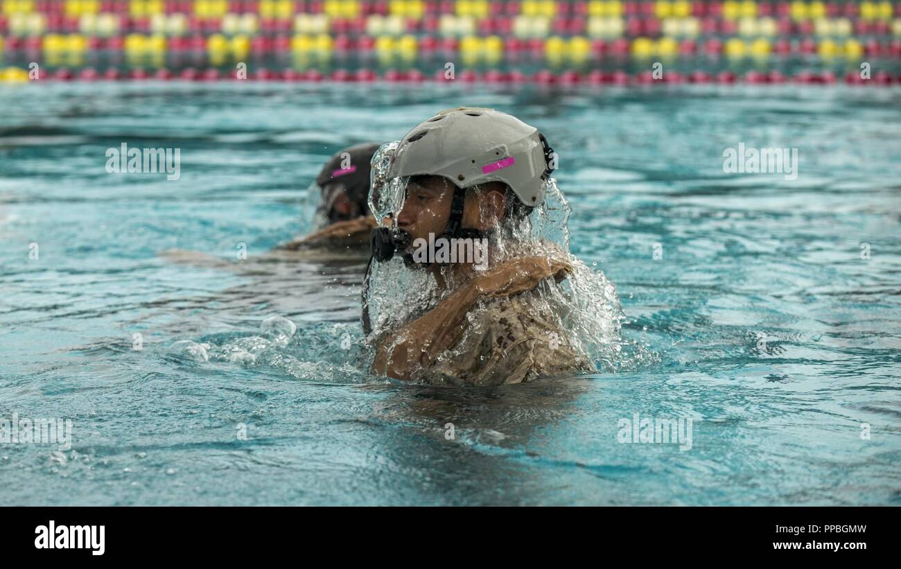U.S. Marine Corps Pfc. Rodrigo Deleon, a rifleman assigned to 3d ...