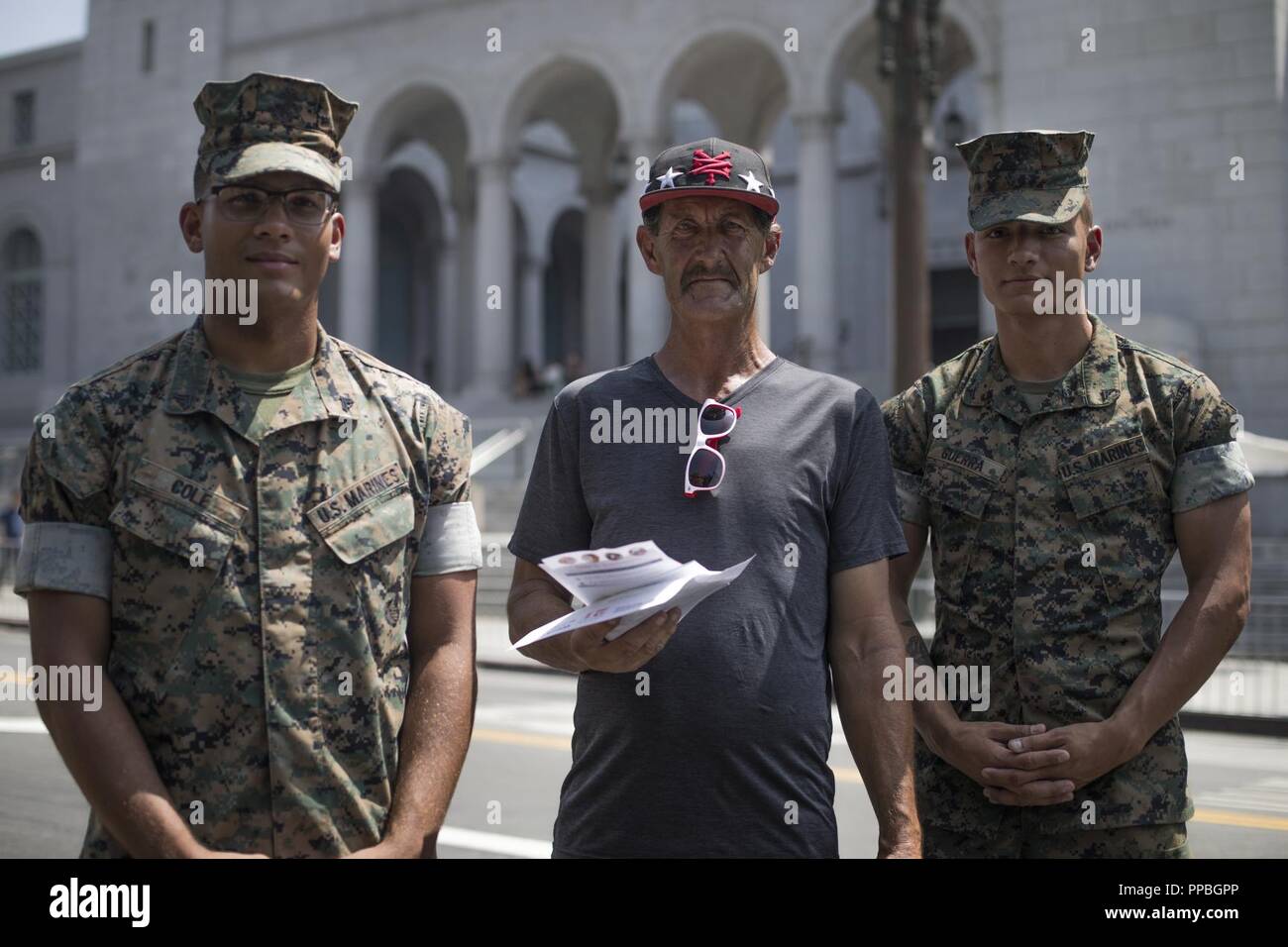 U.S. Marine Corps Cpl. Brooklynd Cole (left) and Lance Cpl Raymond ...