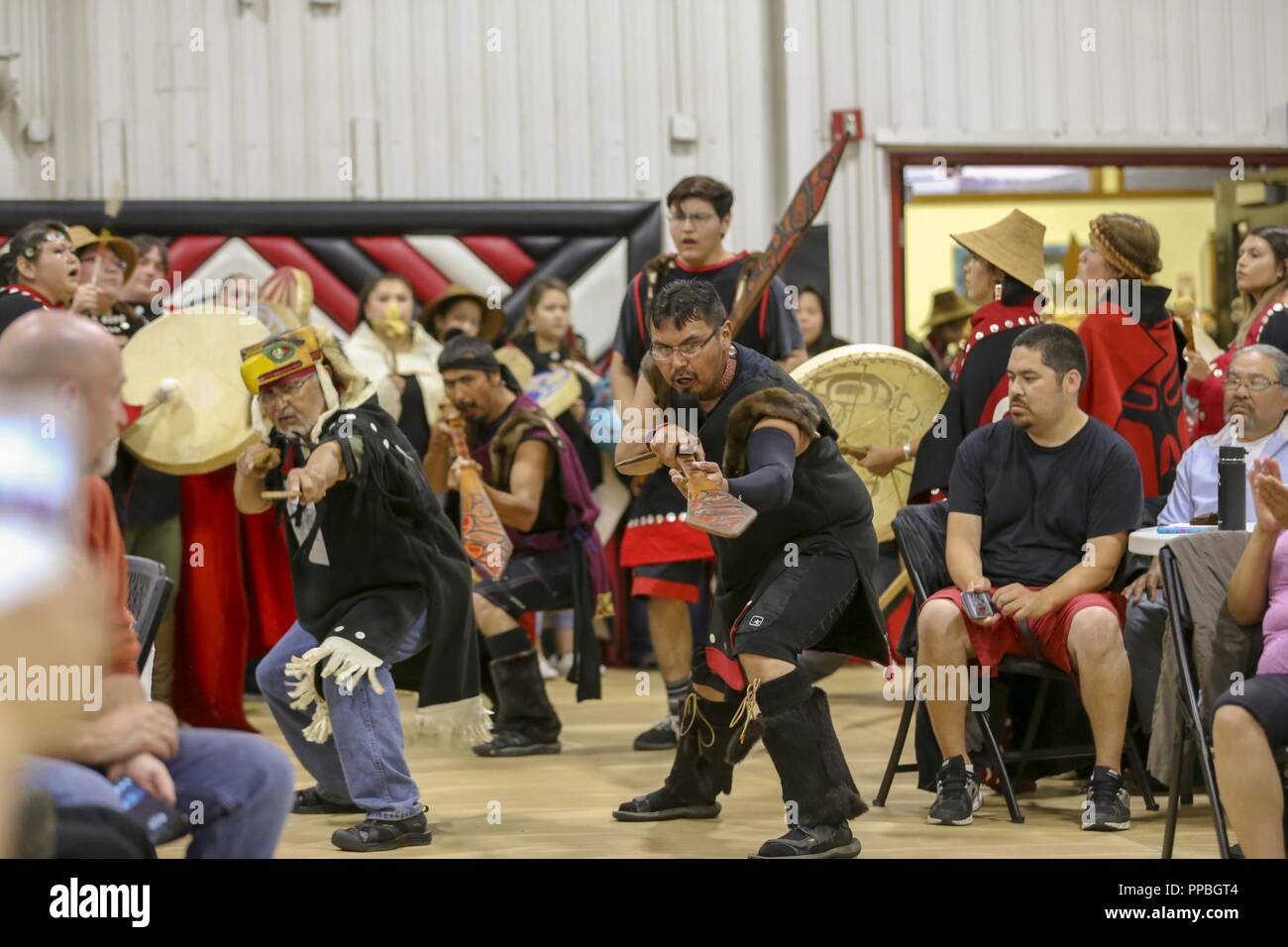 The city of Klawock hosts a veteran totem pole raising celebration at ...