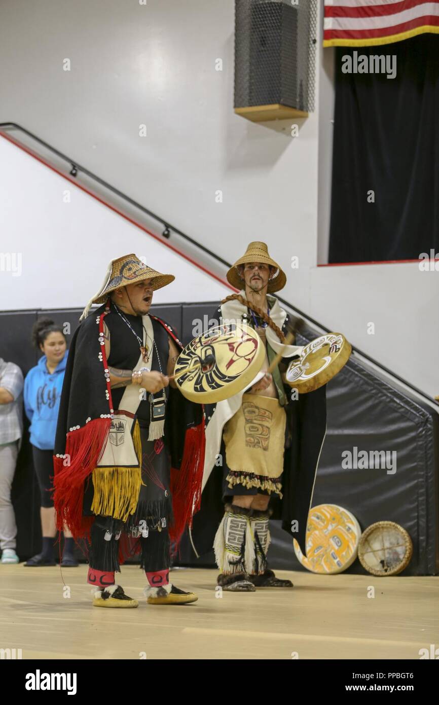 The city of Klawock hosts a veteran totem pole raising celebration at ...