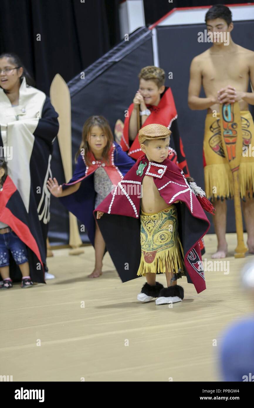 The city of Klawock hosts a veteran totem pole raising celebration at ...