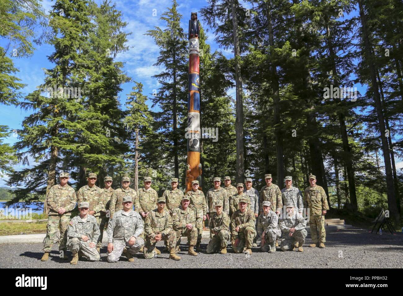 Members of the Alaska Organized Military including the Alaska Air and ...