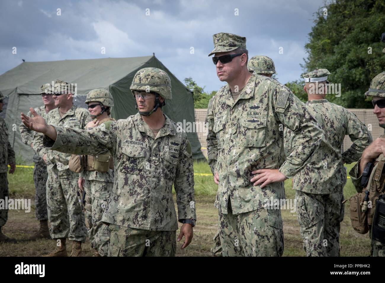 Seabees of naval mobile construction battalions nmcb 133 and 2 hi-res ...