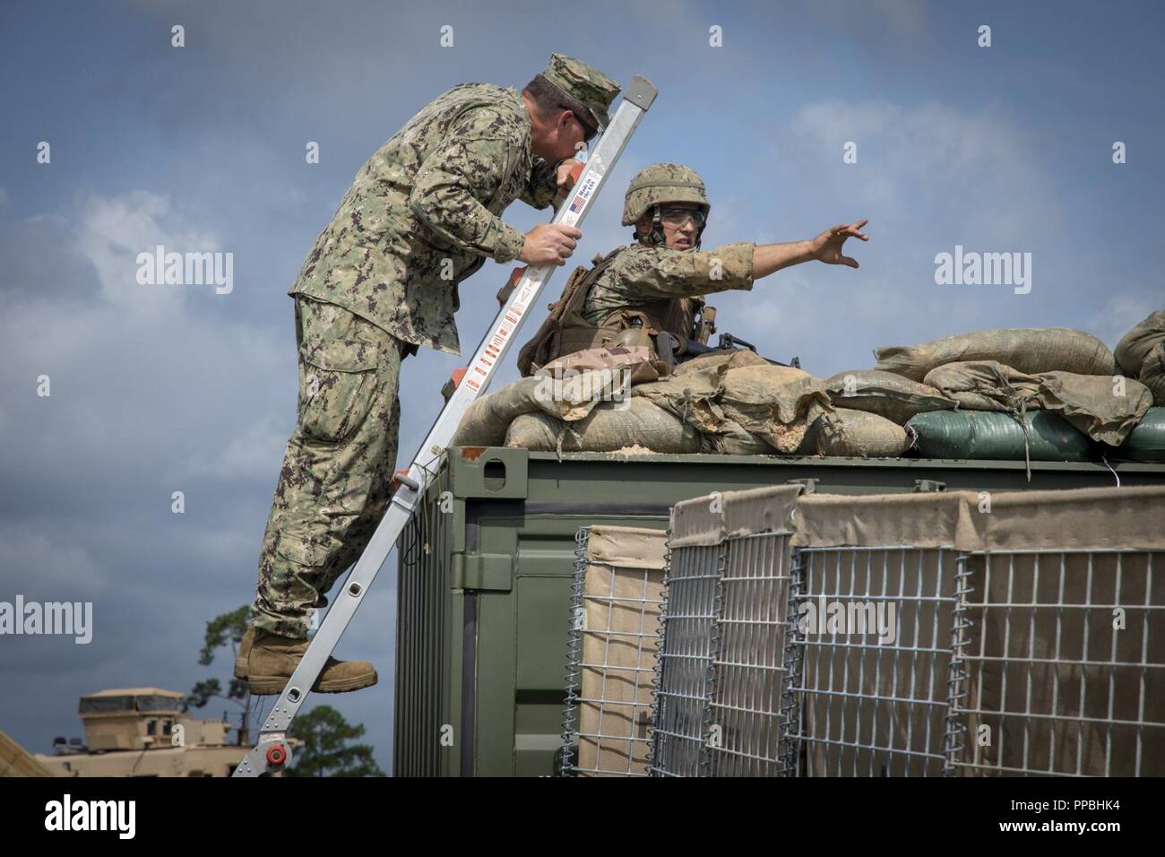 Seabees of naval mobile construction battalions nmcb 133 and 2 hi-res ...