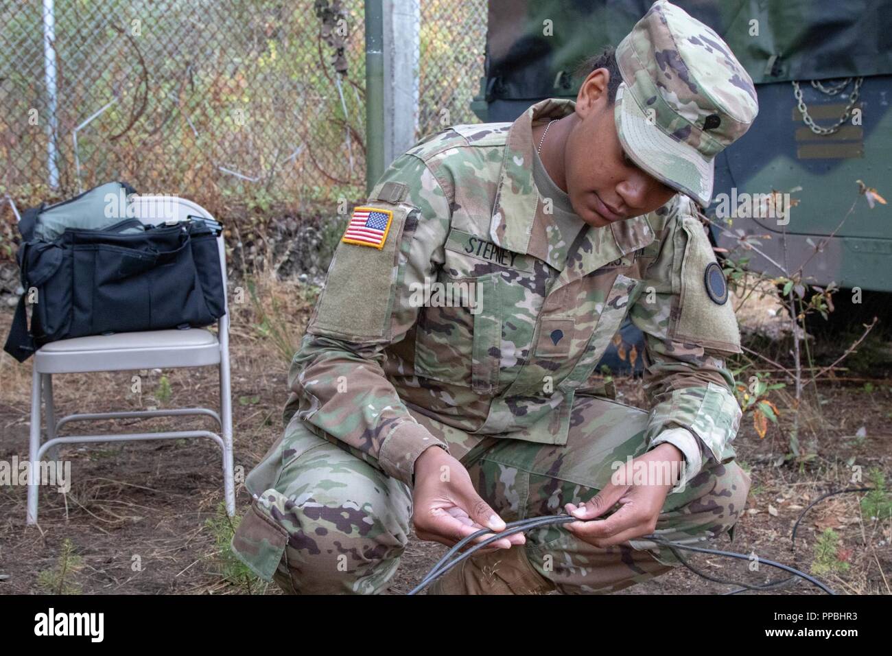 Spc. Kayauna Stepney, a multi-channel transmission systems operator ...