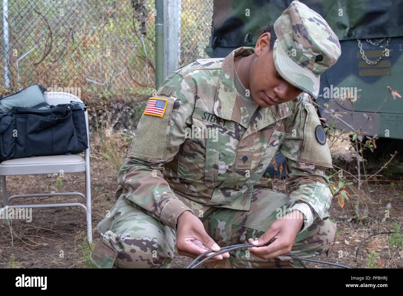 Spc. Kayauna Stepney, a multi-channel transmission systems operator ...
