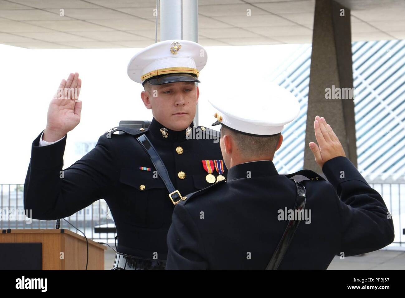 2ndLt. Preston Towers commissioned through Officer Selection Station ...