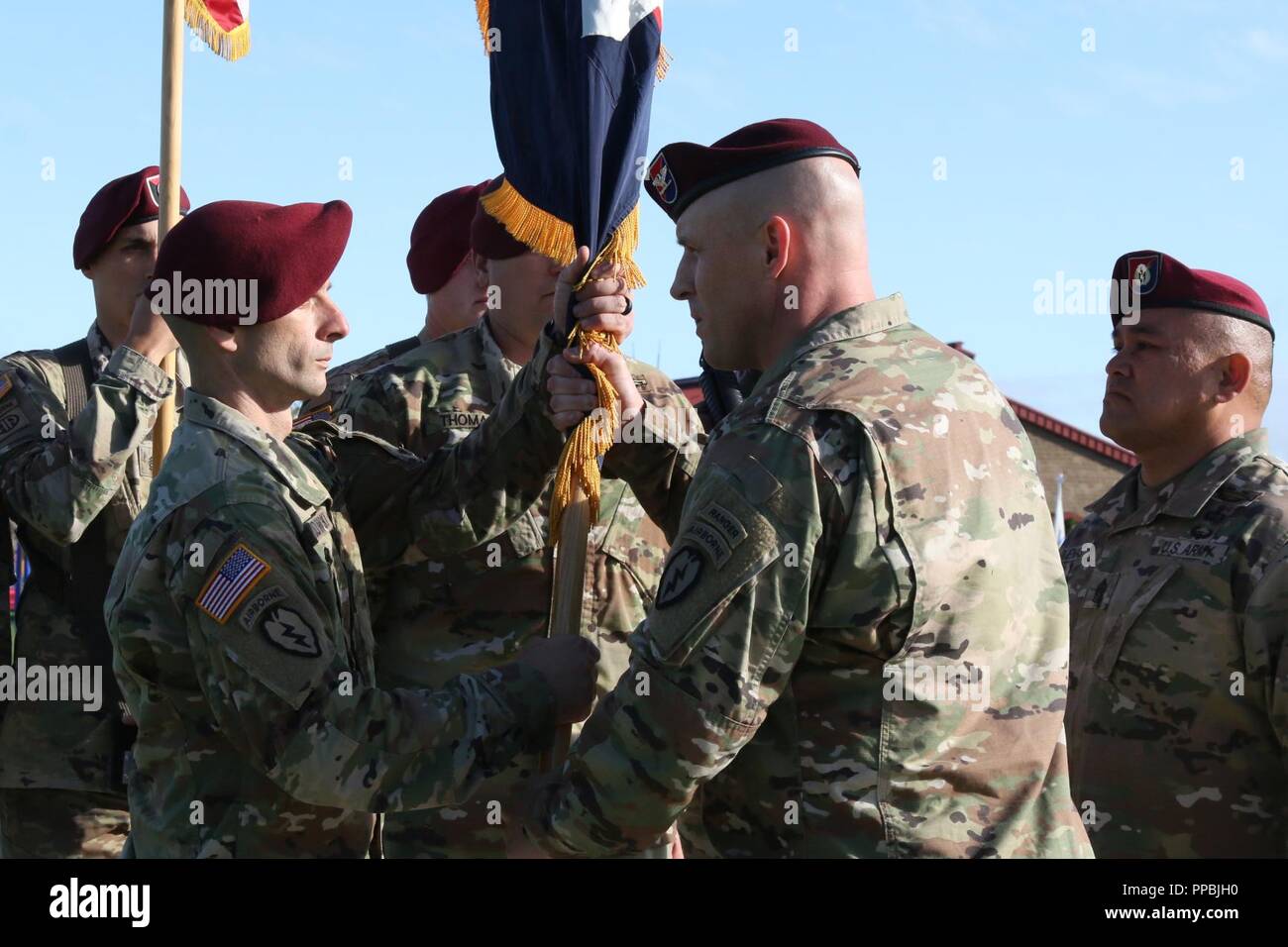 Col. Jason J. Jones, right, commander of 4th Infantry Brigade Combat ...