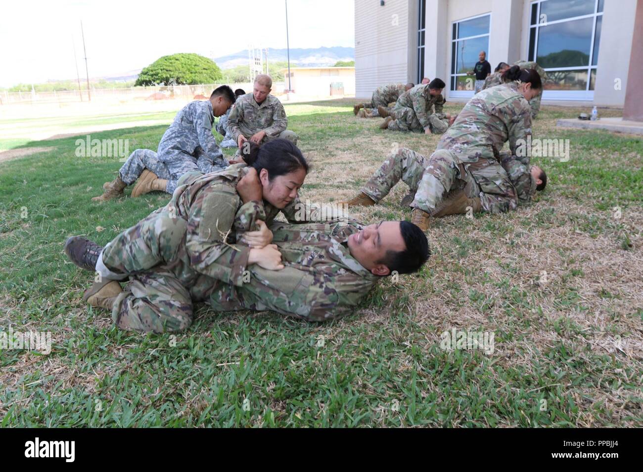 Soldiers of the 29th Infantry Brigade Combat Team (IBCT), practice hand ...